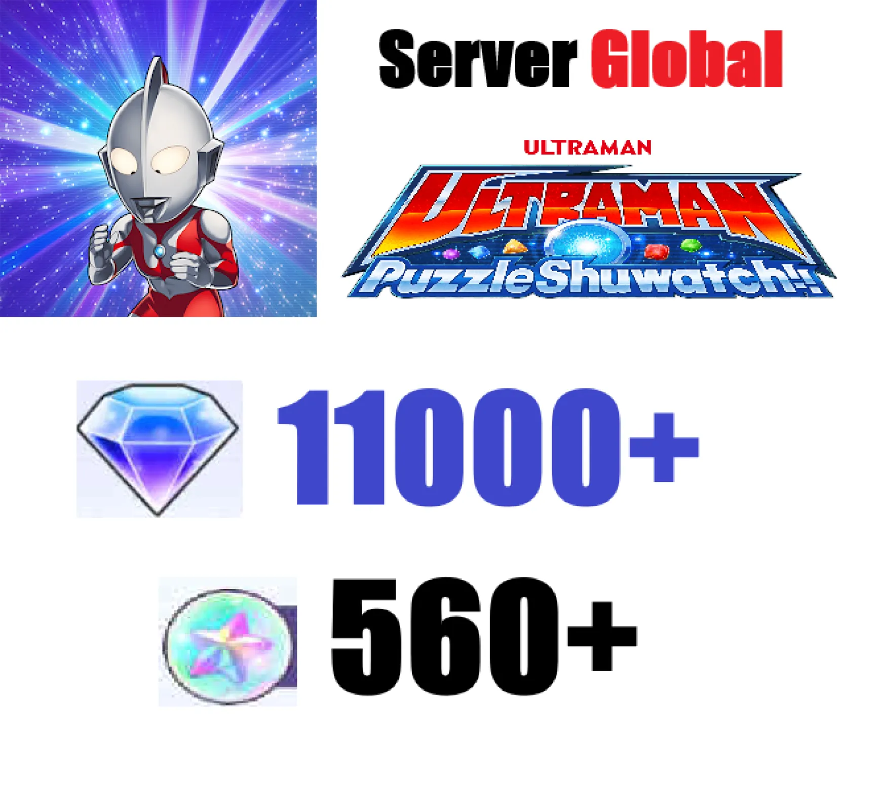 [ Global ] ULTRAMAN Puzzle Shuwatch!! reroll